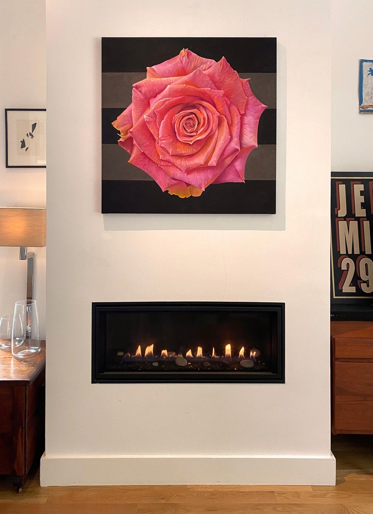 Jim Wise - "Pink Rose in Quarantine" - floral painting - realism - Rene ...