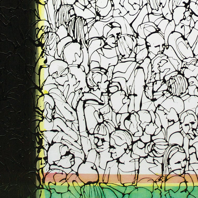 Amanda Joy Brown - "Domicile" - black and white painting - abstract ...