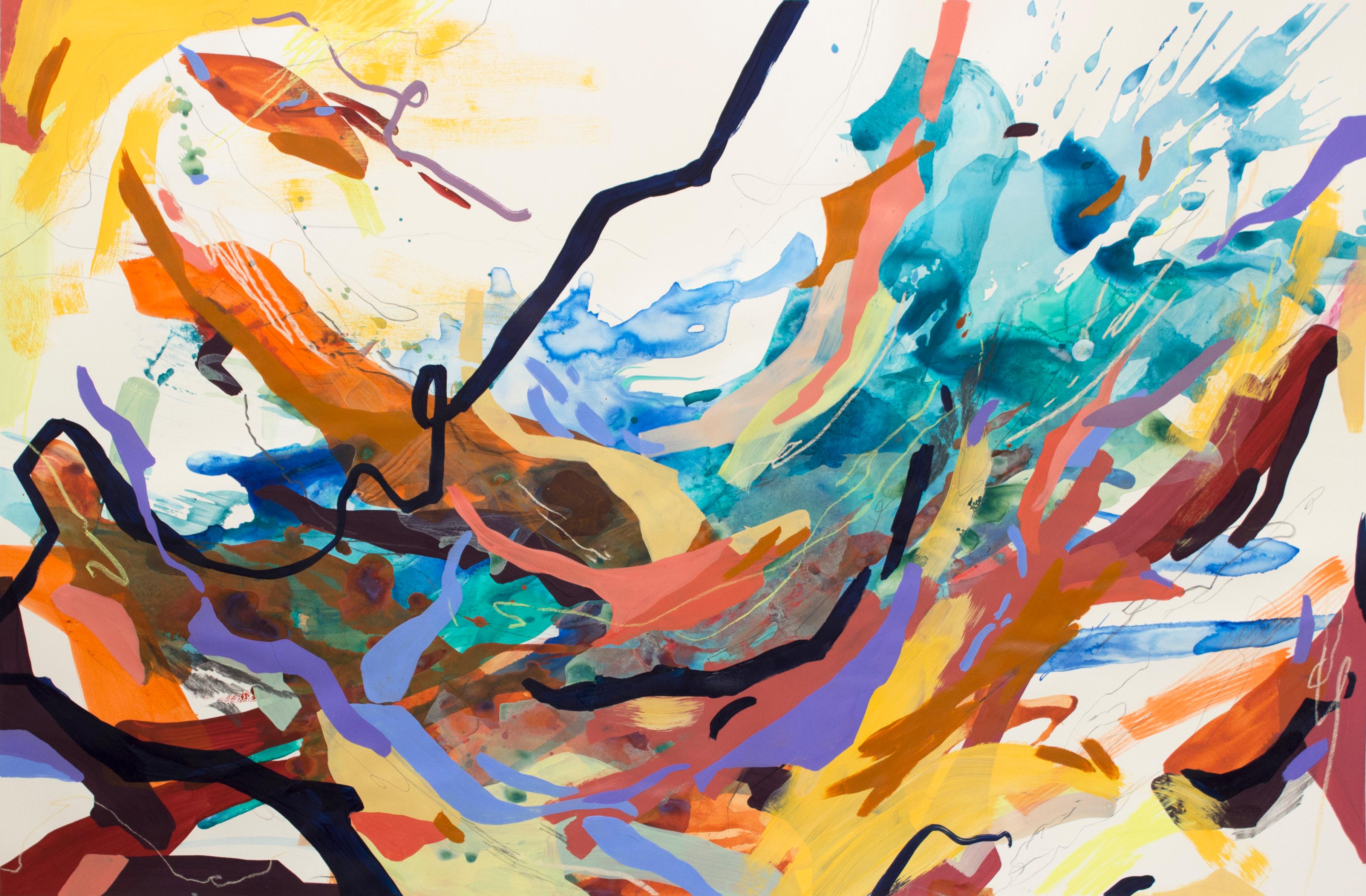 Evan Blackwell-Helgeson - "Remember Your Breath" - colorful abstract ...