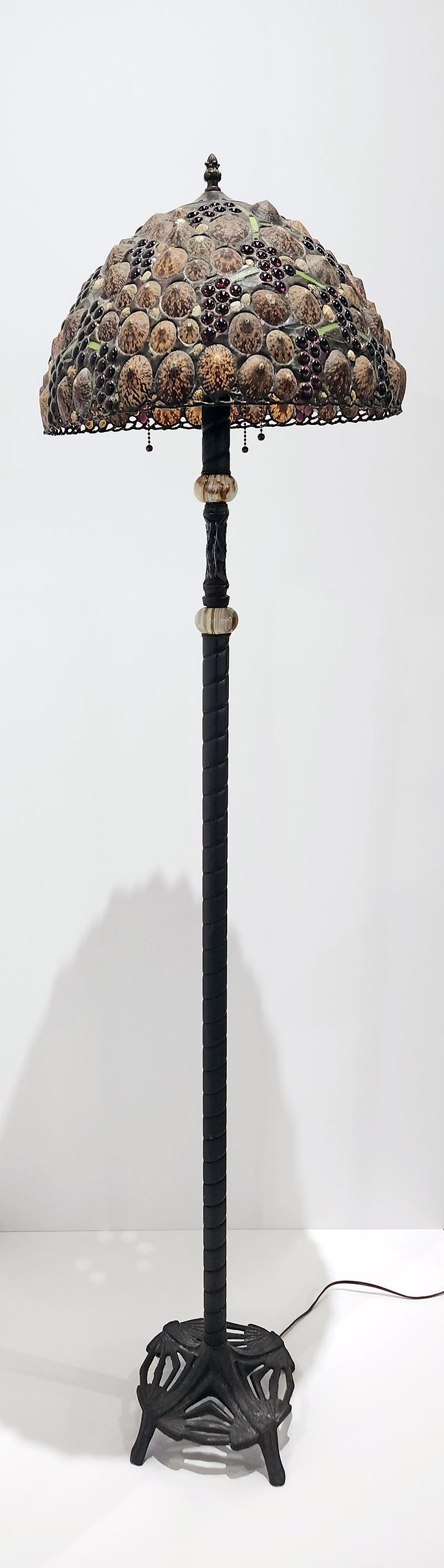 Richard Hoosin - 63-inch high signed Richard Hoosin Studio limpet shell ...