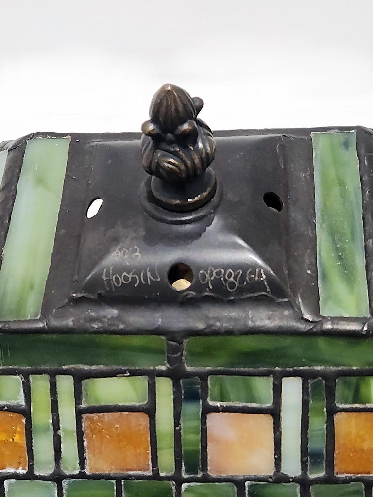 Richard Hoosin - 17.5-inch high signed Richard Hoosin Studio stained ...