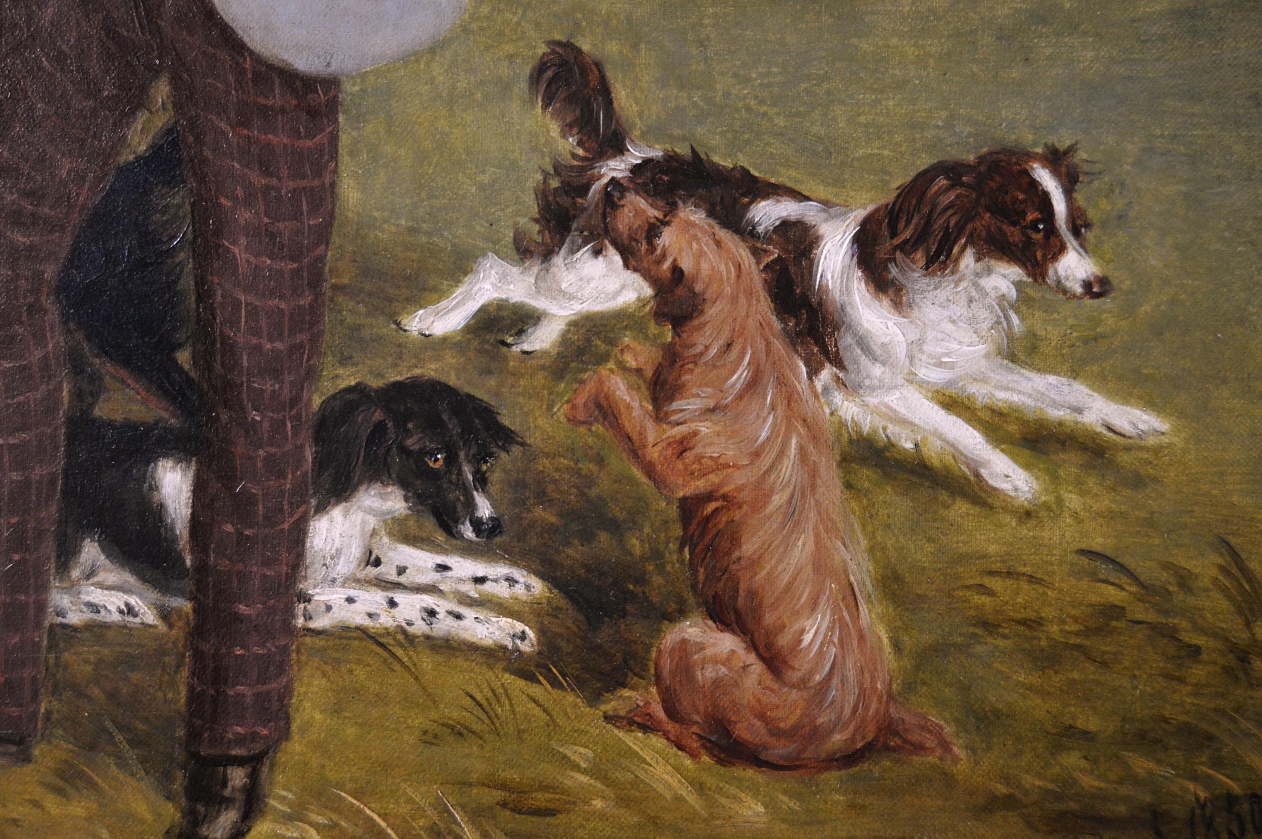 James Loder of Bath - 19th Century sporting dog oil painting of a ...