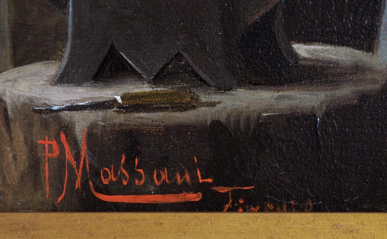 Pompeo Massani - 19th Century genre oil painting of a blacksmith For ...