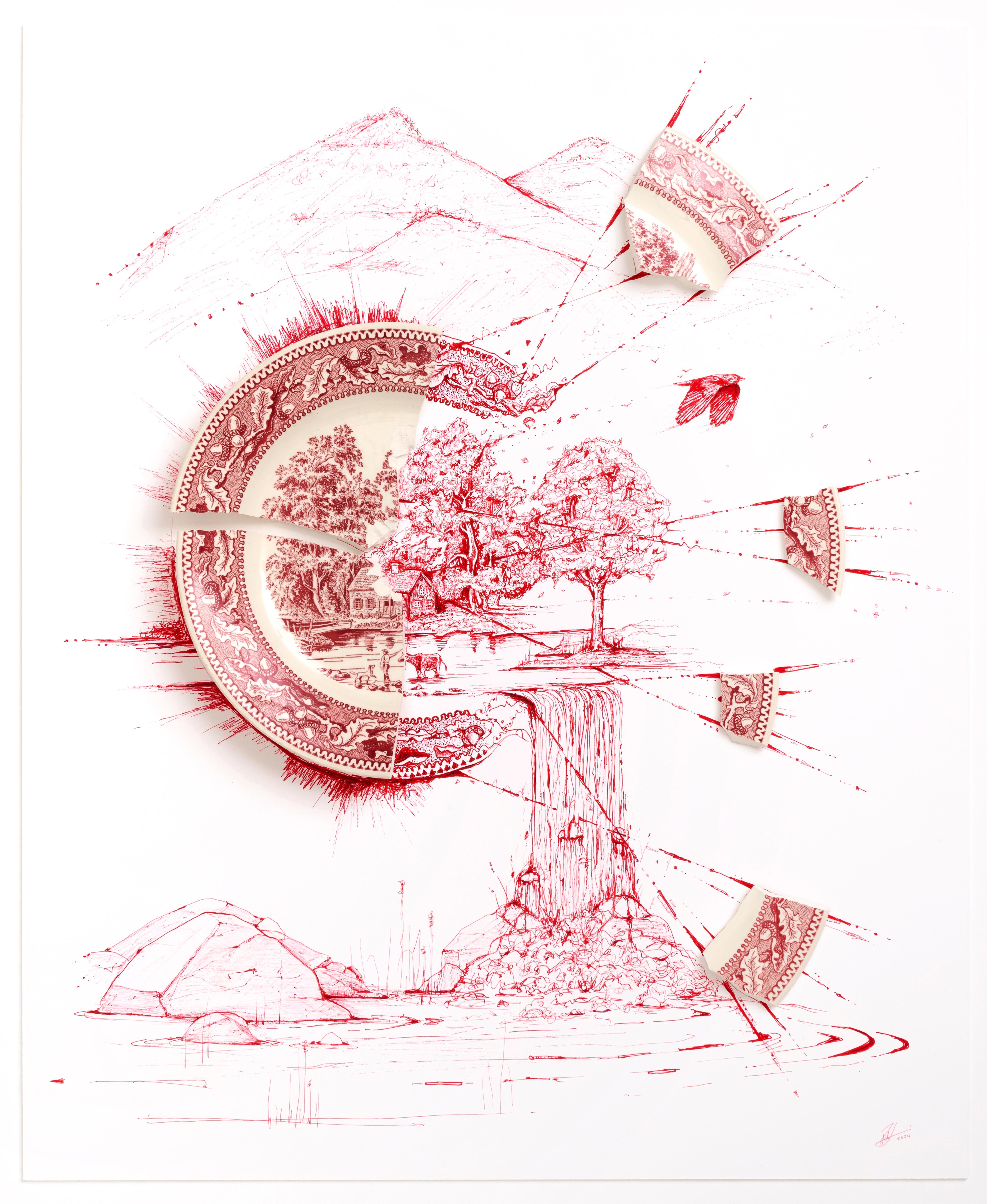 Robert Strati - Fragmented in Blue with Clouds and Portals For Sale at ...