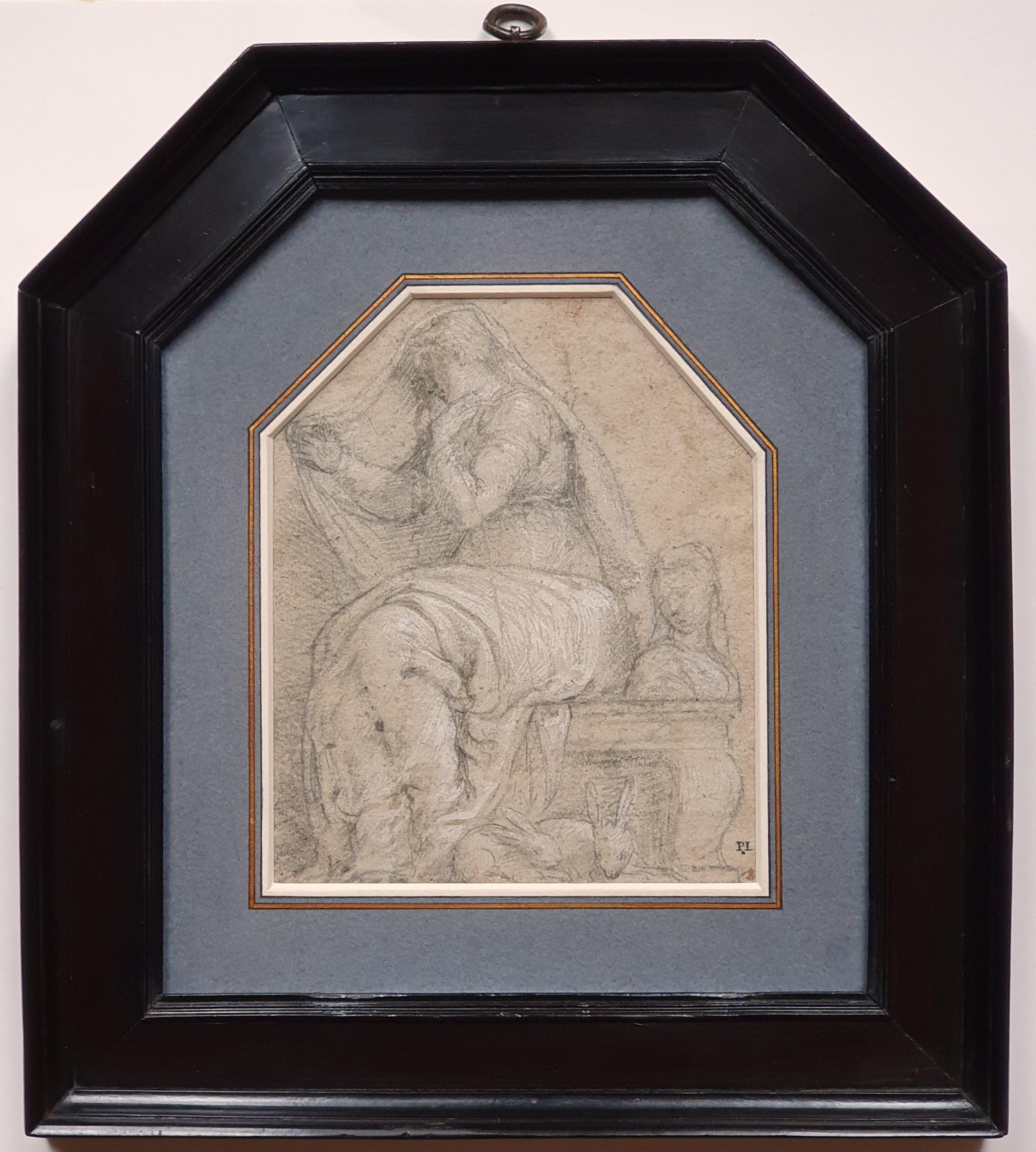Allegory of Chastity, a drawing attributed to G. Porta with great ...