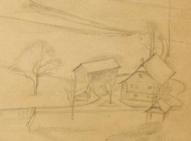 Balthus (Balthasar Klossowski de Rola) - Study for « Paysage de ...