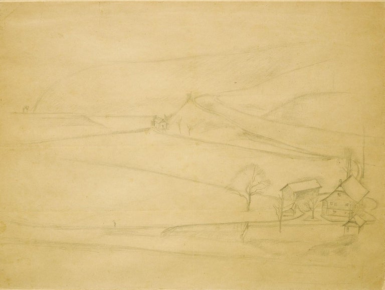 Balthus (Balthasar Klossowski de Rola) - Study for « Paysage de ...