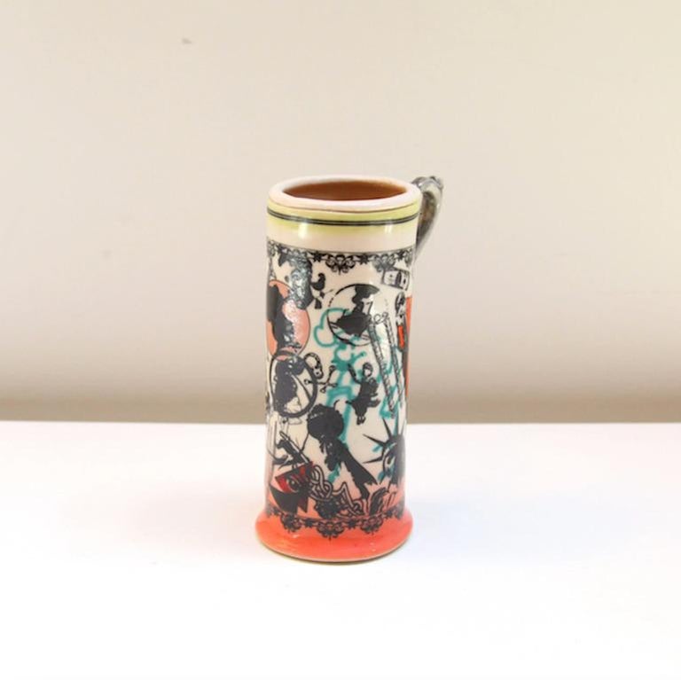 Ron Carlson - Pop Art Functional Vessel, Tall Cup For Sale at 1stDibs