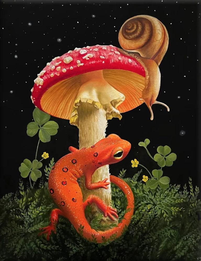 Kelley Sutphin - Magical Realistic Painting: "Hide and Seek" For Sale ...