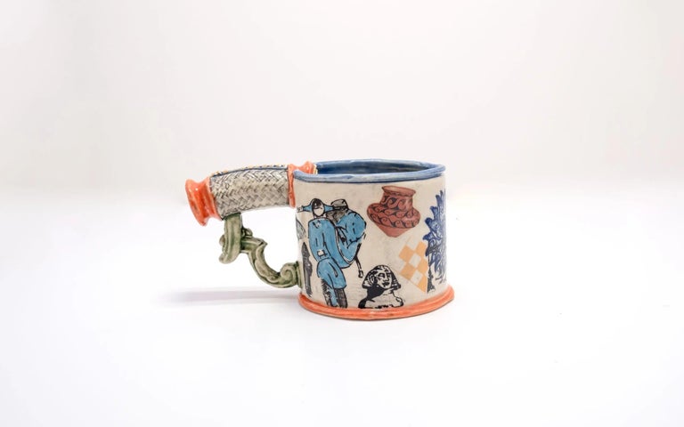 Ron Carlson - Ceramic Avant-Garde Sword Cup For Sale at 1stDibs