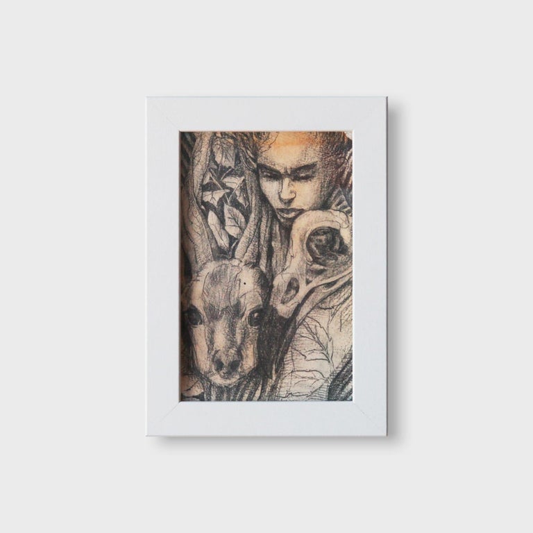 Charlene Mosley - Surrealist Drawing, "Lingering Souls" For Sale at 1stDibs