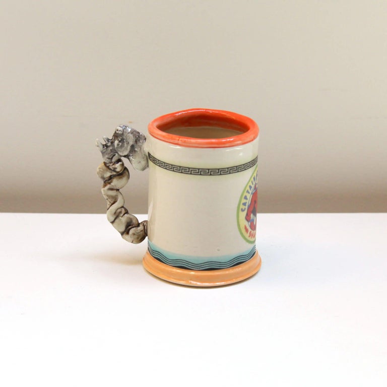 Ron Carlson - Ceramic Pop Art Captain Marvel Mug For Sale at 1stDibs