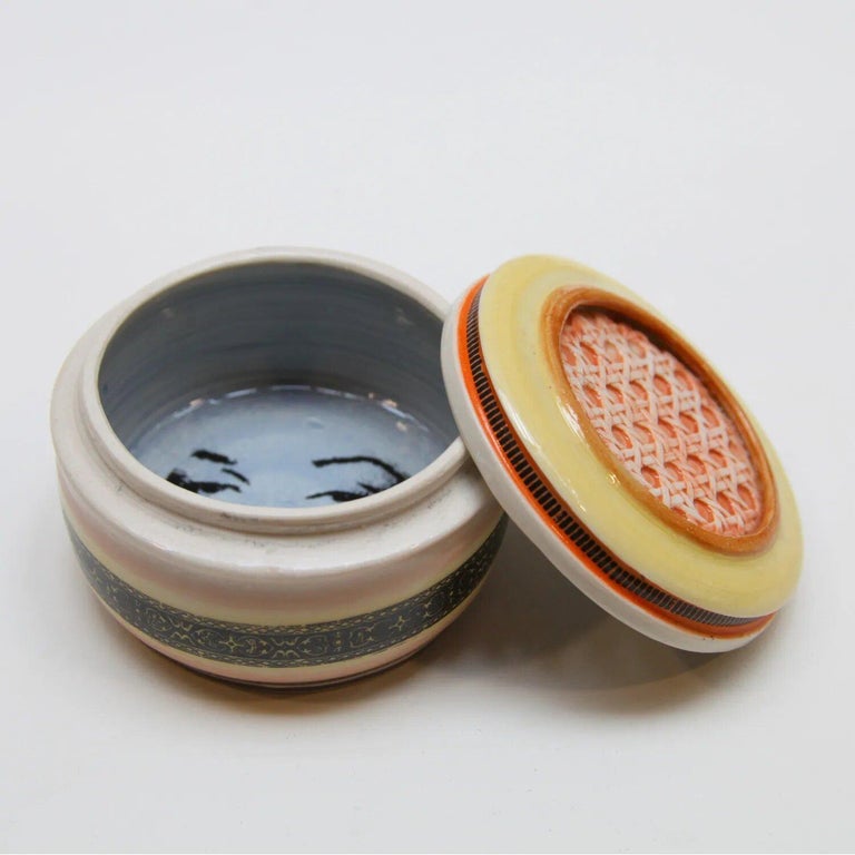 Ron Carlson - Ceramic Functional Fly Lidded Container For Sale at 1stDibs