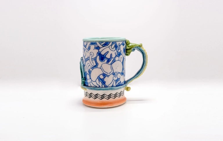 Ron Carlson - Ceramic Avant-Garde Portrait Cup For Sale at 1stDibs