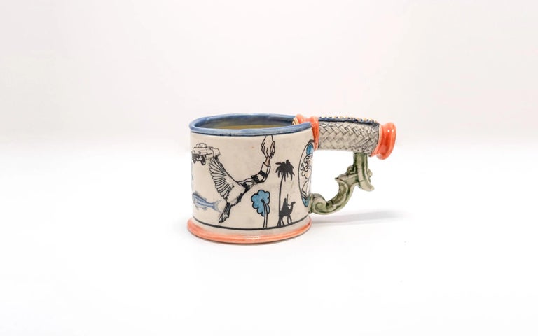 Ron Carlson - Ceramic Avant-Garde Sword Cup For Sale at 1stDibs