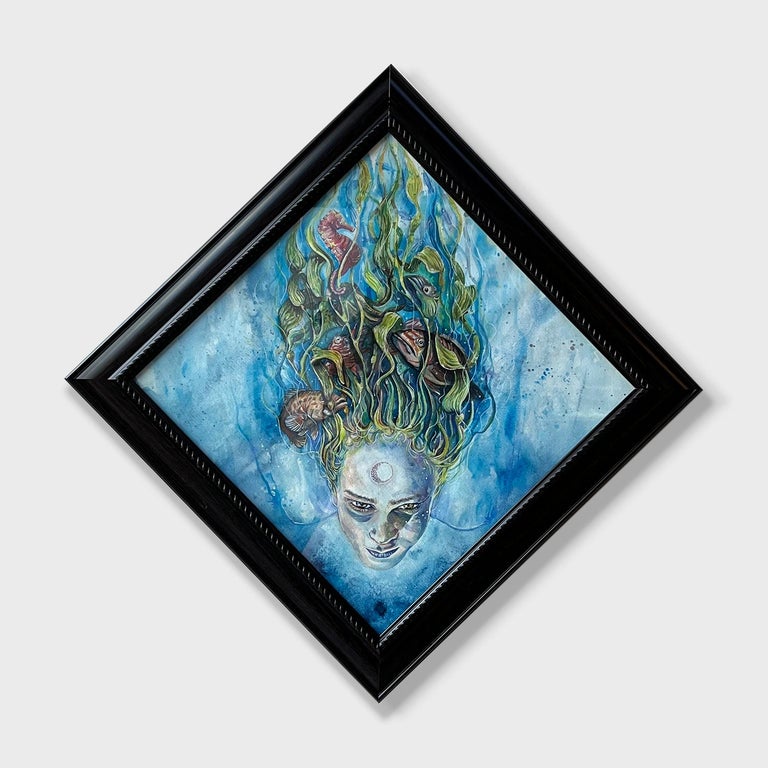 Charlene Mosley - Surrealist Watercolor Painting, "Living Waters" For ...