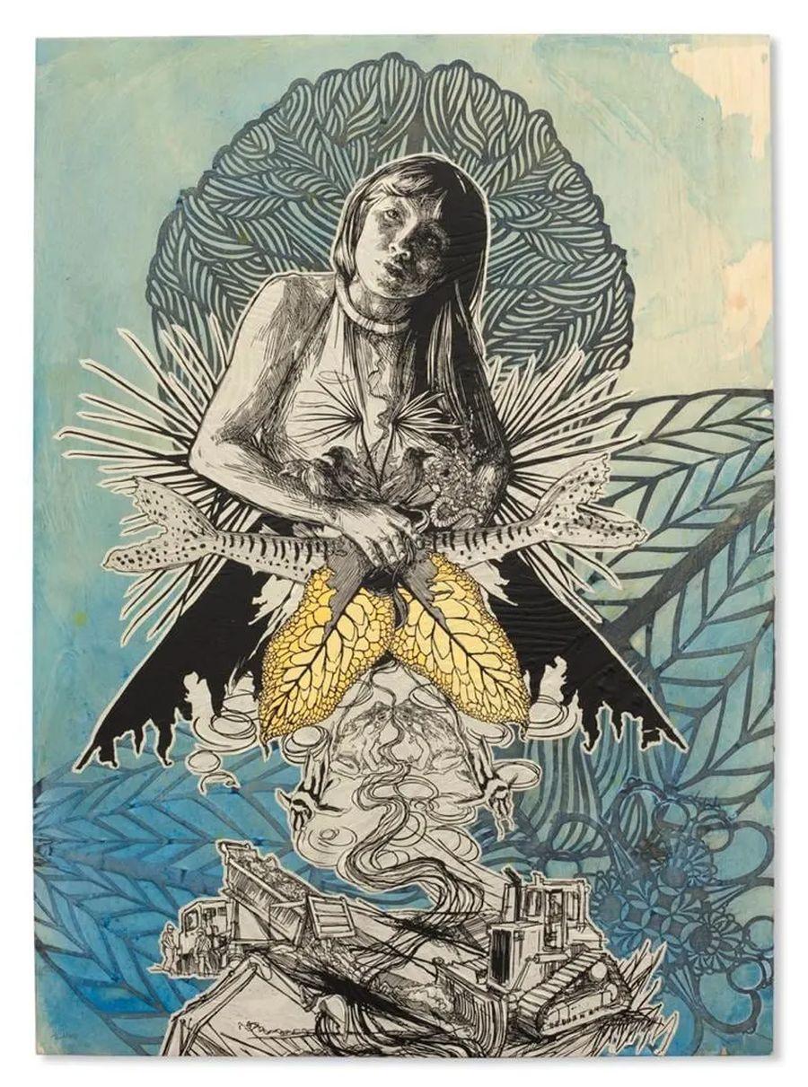 Swoon - Untitled By Swoon For Sale at 1stDibs