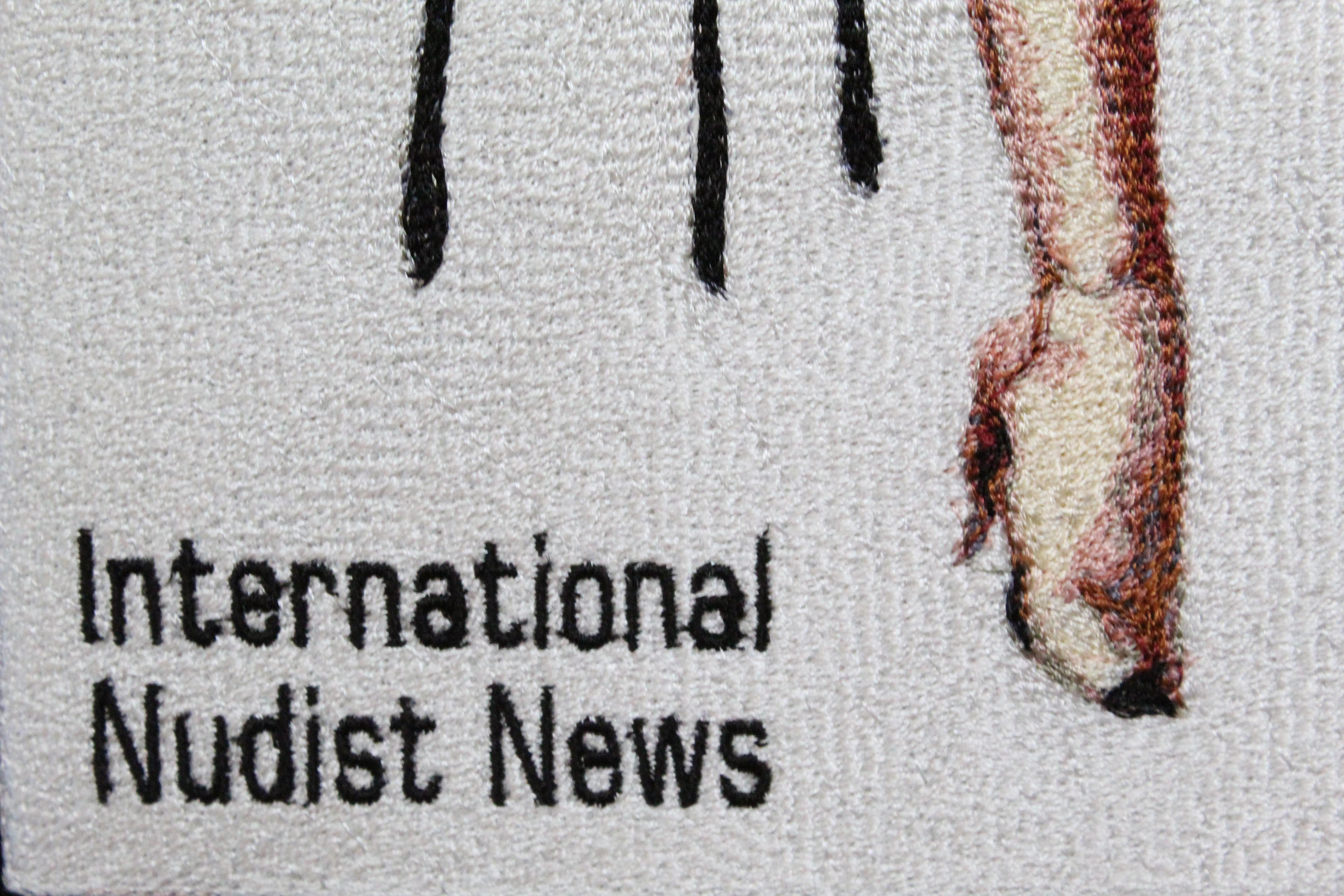 Blair Martin Cahill - Blair Martin Cahill, Nudism Today, Embroidery, Framed For Sale at 1stDibs