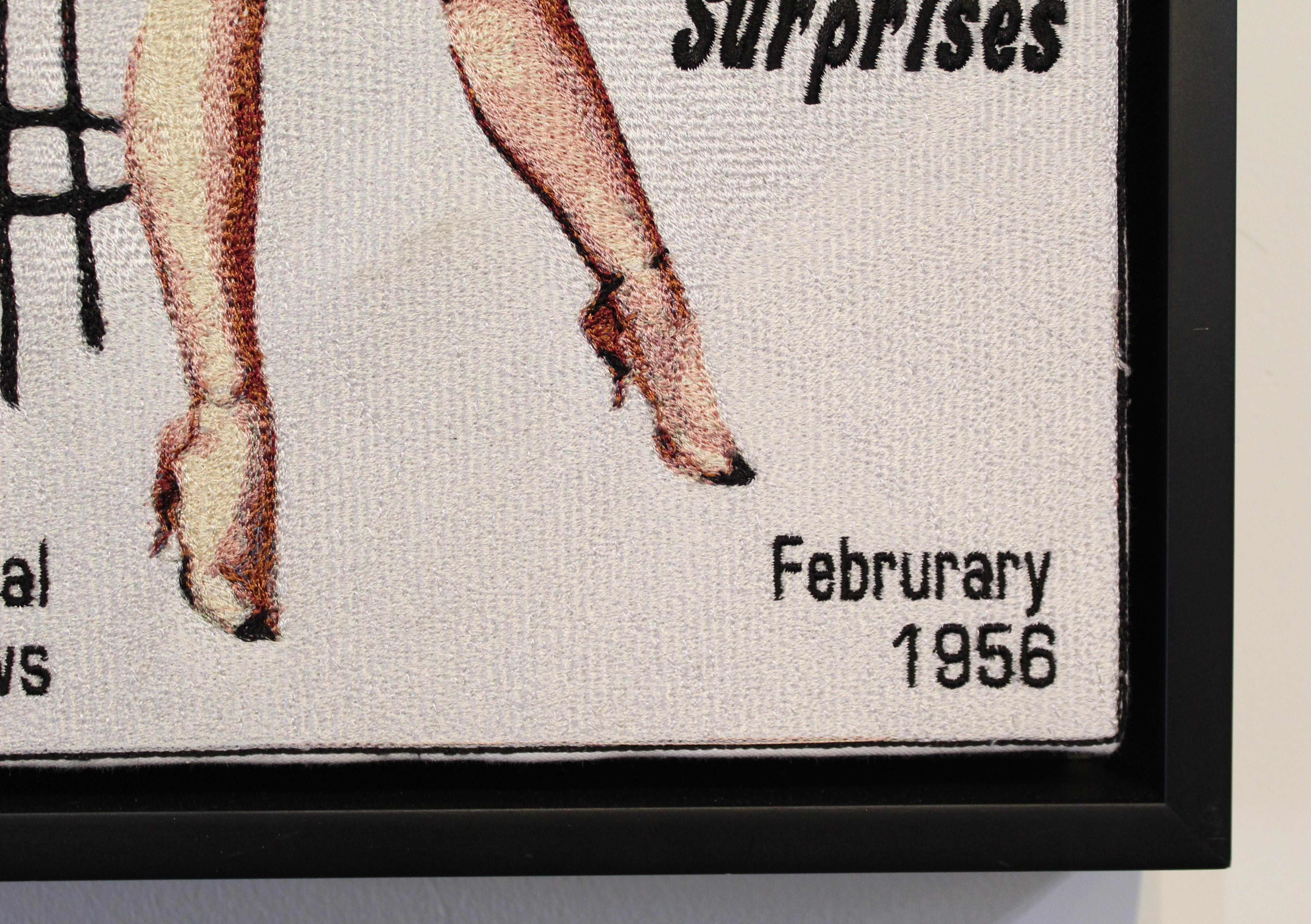 Blair Martin Cahill - Blair Martin Cahill, Nudism Today, Embroidery, Framed For Sale at 1stDibs