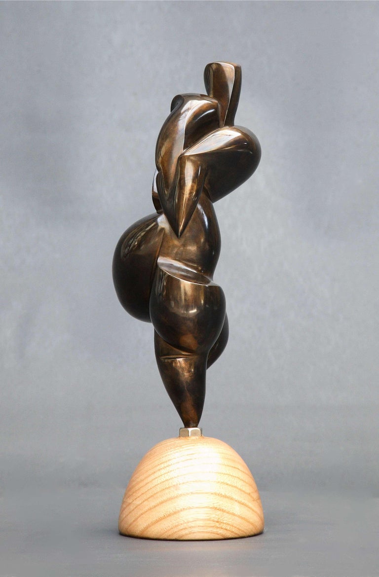 Dominique Polles - Pollès - Bronze Sculpture - Ahlem For Sale at 1stDibs
