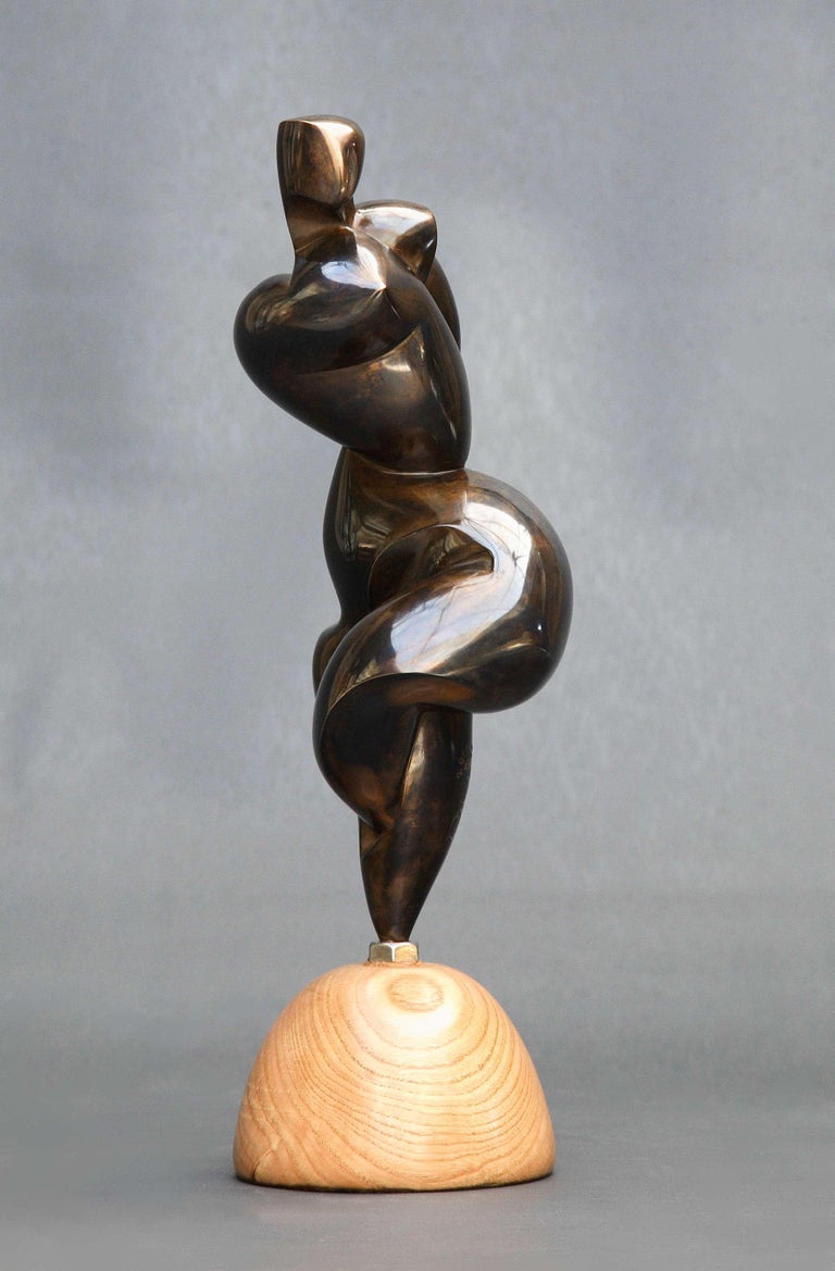 Dominique Polles - Pollès - Bronze Sculpture - Ahlem For Sale at 1stDibs