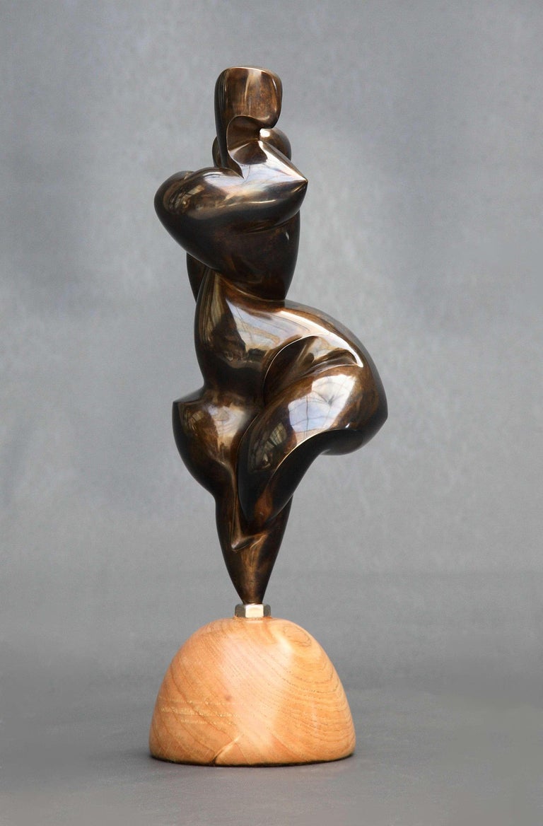Dominique Polles - Pollès - Bronze Sculpture - Ahlem For Sale at 1stDibs