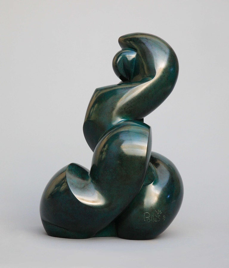 Dominique Polles - Pollès - Bronze Sculpture - Extalina For Sale at 1stDibs