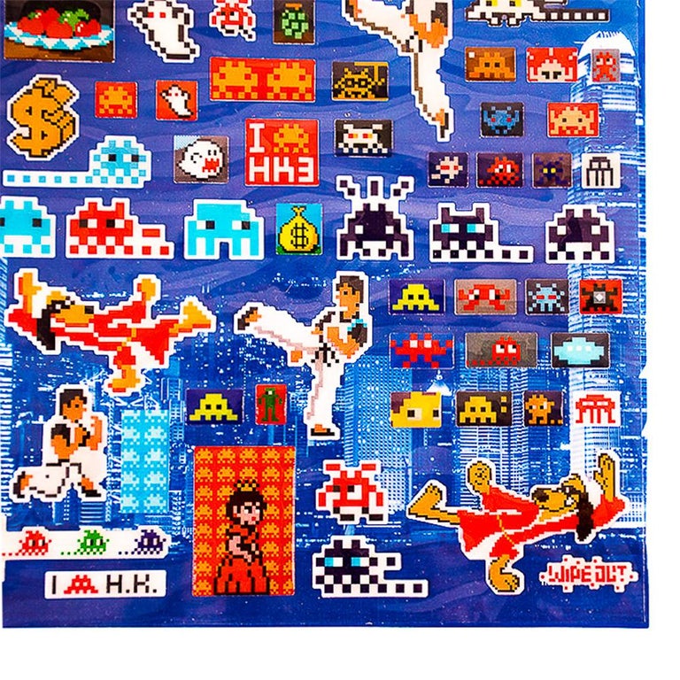 Invader - INVADER Hong Kong Invasion 3D Sticker Set For Sale at 1stDibs