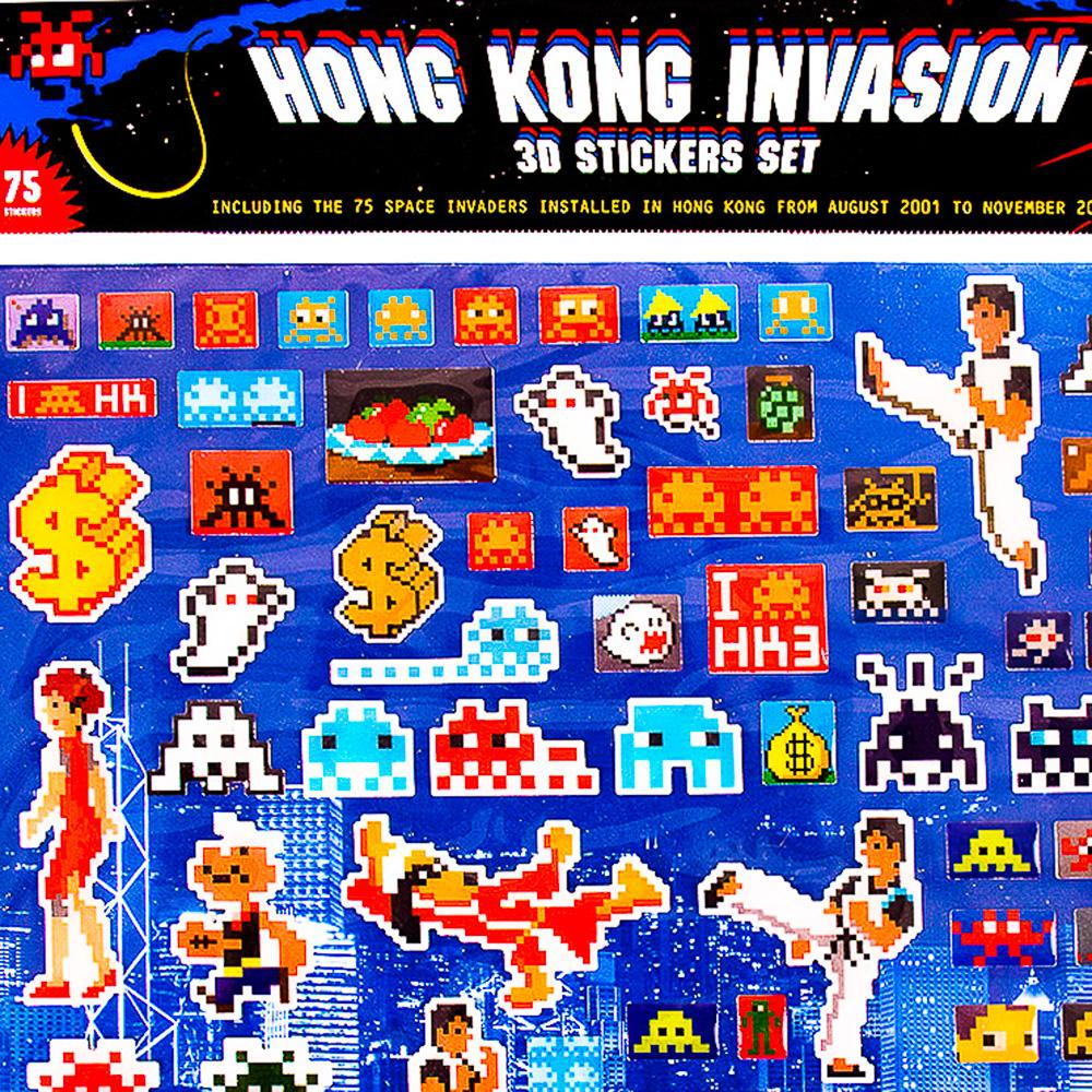 Invader - INVADER Hong Kong Invasion 3D Sticker Set For Sale at 1stDibs