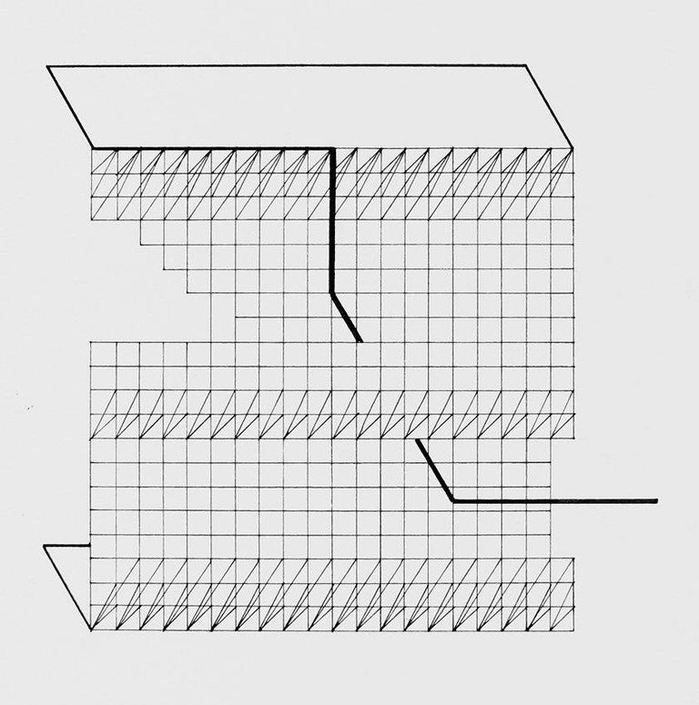 Sofia Escobar - Planar Projections 2 - minimal contemporary Black and ...