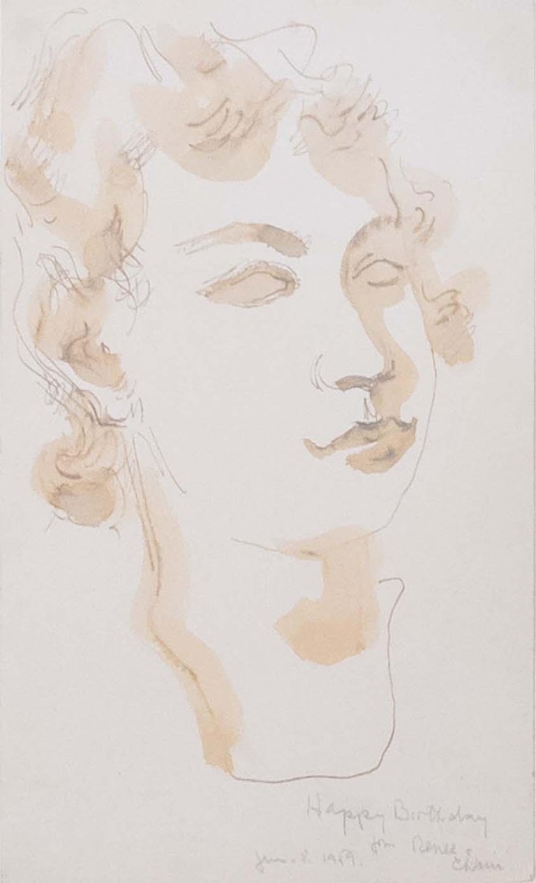 Chaim Gross - Portrait or Study for a Bust For Sale at 1stDibs