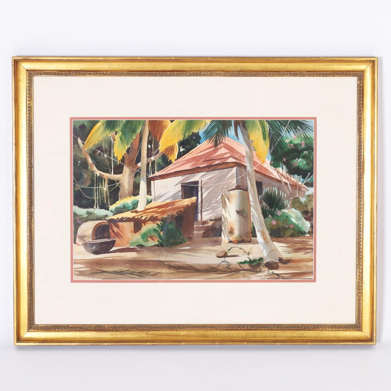 Mitchell Jamieson - Water Color of a Tropical Scene by Mitchell ...