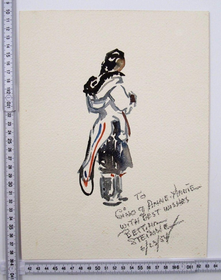 Bettina Steinke - Native American Woman carrying a Child at 1stDibs