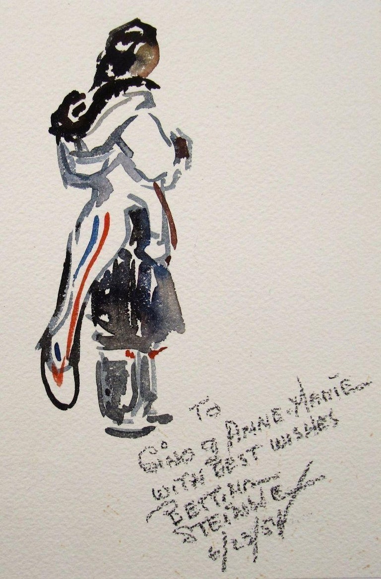 Bettina Steinke - Native American Woman carrying a Child at 1stDibs