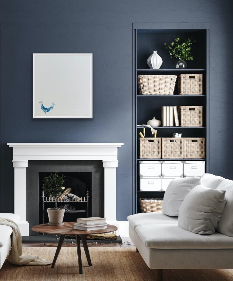 Isabel Rock - Animal Surrealist Painting Royal College of Art LGBTQ+ artist Circle Life Blue For ...