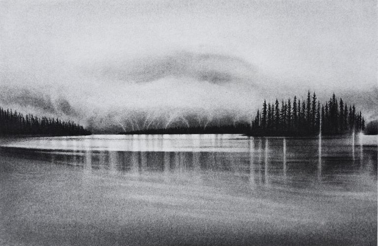 Katherine Curci - Irrepressible 10, black and white charcoal drawing of ...