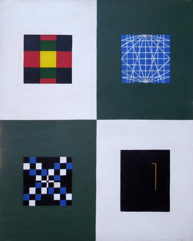 David Reisman - Painting for Spiritual America, abstract geometric ...