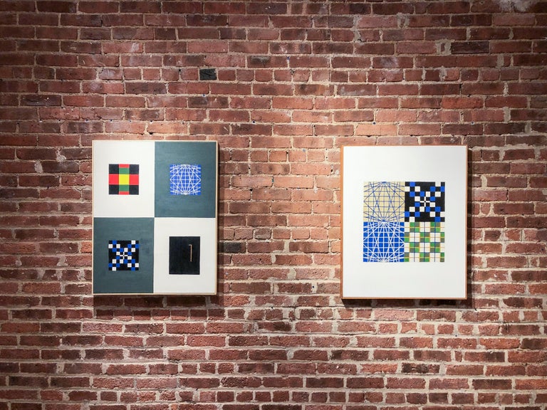 David Reisman - Painting for Spiritual America, abstract geometric ...