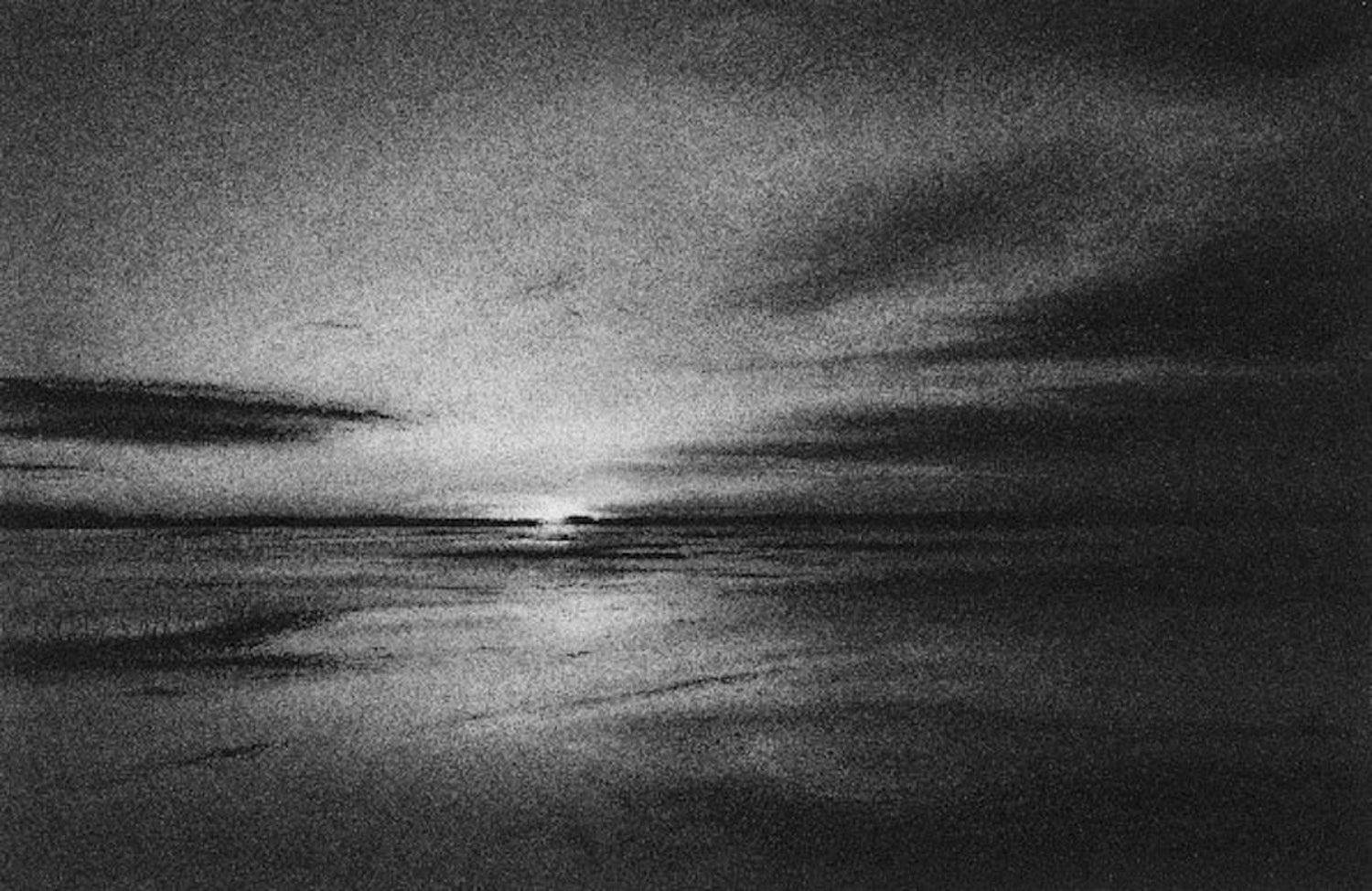 Sunset Drawing Black And White