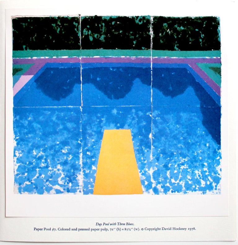 David Hockney - Paper Pools invitation For Sale at 1stDibs
