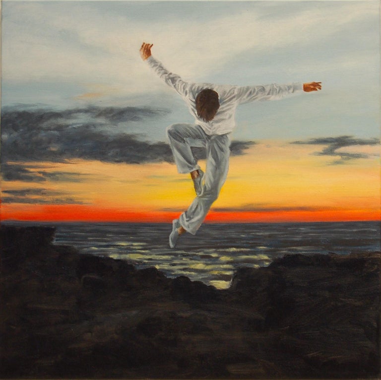 Rene Lynch - Rene Lynch, Day is Done, 2016, Oil on canvas, 18 x 18 x 1 ...