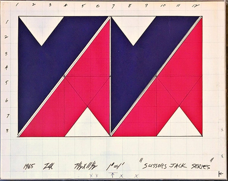 Larry Zox - Study for Scissors Jack Series For Sale at 1stDibs