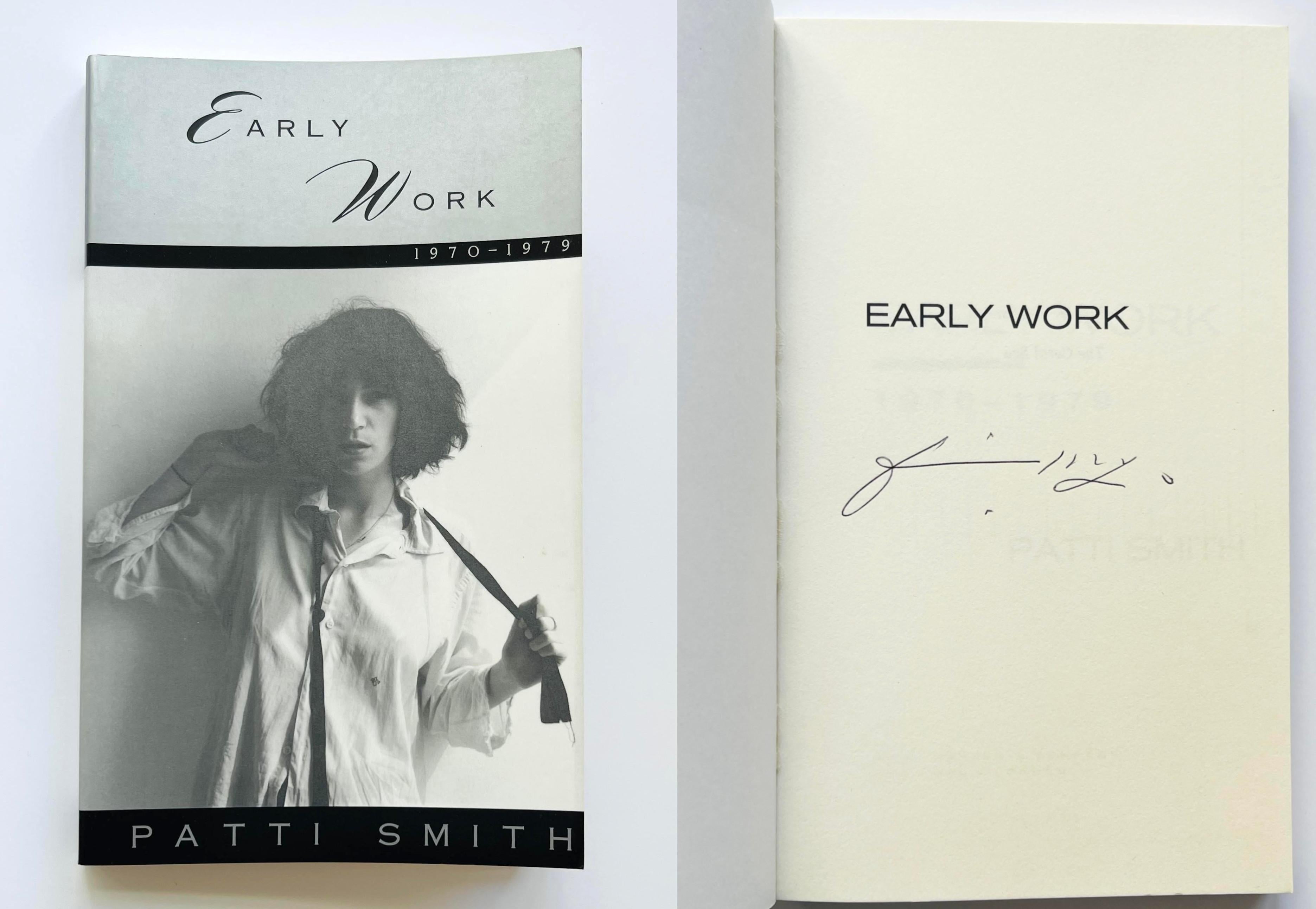 Patti Smith - Early Work 1970-1979 (Hand signed book) For Sale at 1stDibs