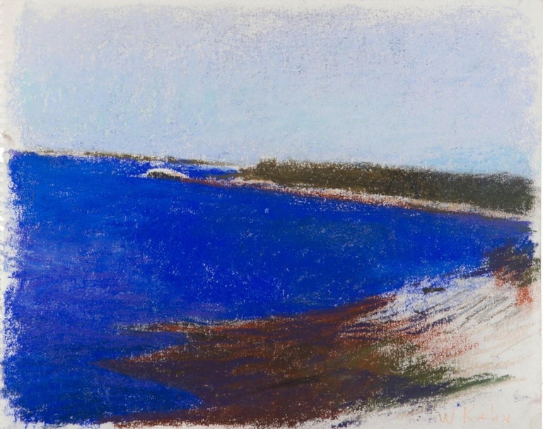 Wolf Kahn - The Densest Blue of Maine Water (de-accessioned from the ...