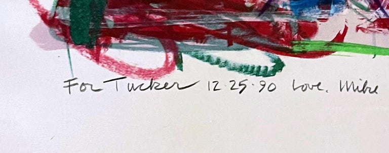 Michael Gallagher - Untitled Abstract Expressionist work (inscribed and ...