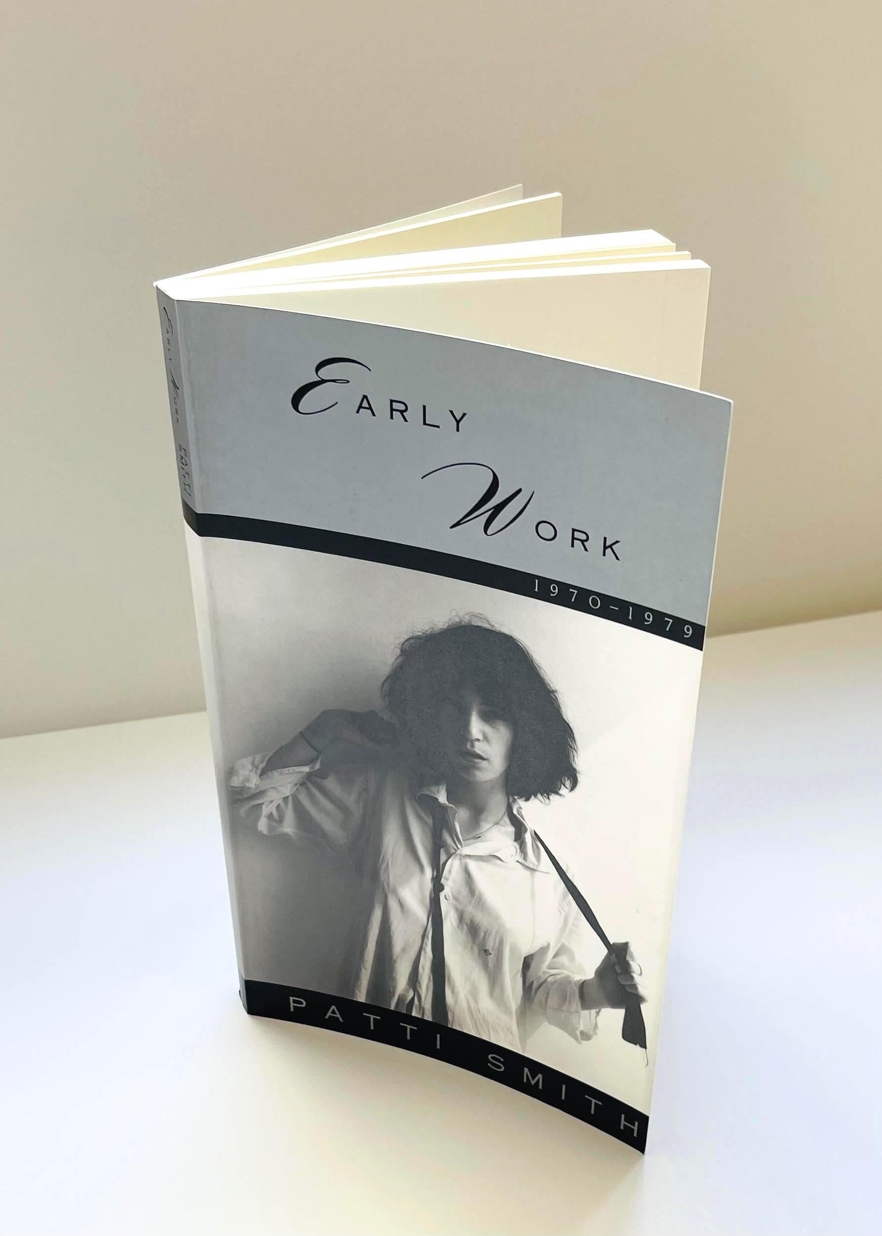 Patti Smith - Early Work 1970-1979 (Hand signed book) For Sale at 1stDibs