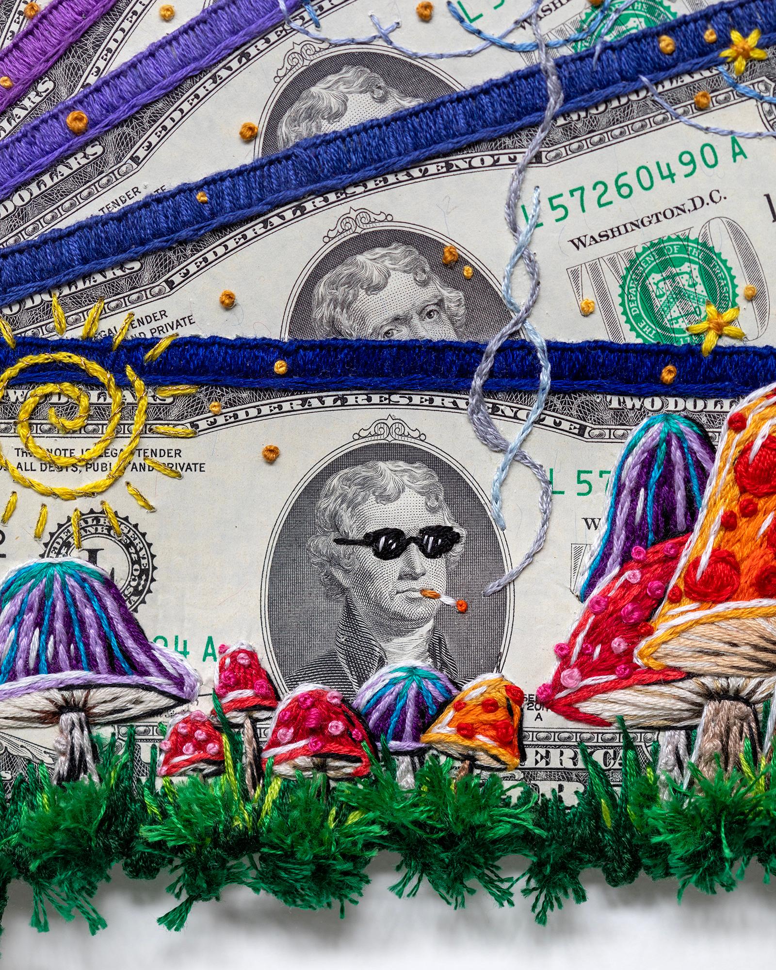 Stacey Lee Webber - Two Dollar Shroom Stack For Sale at 1stDibs