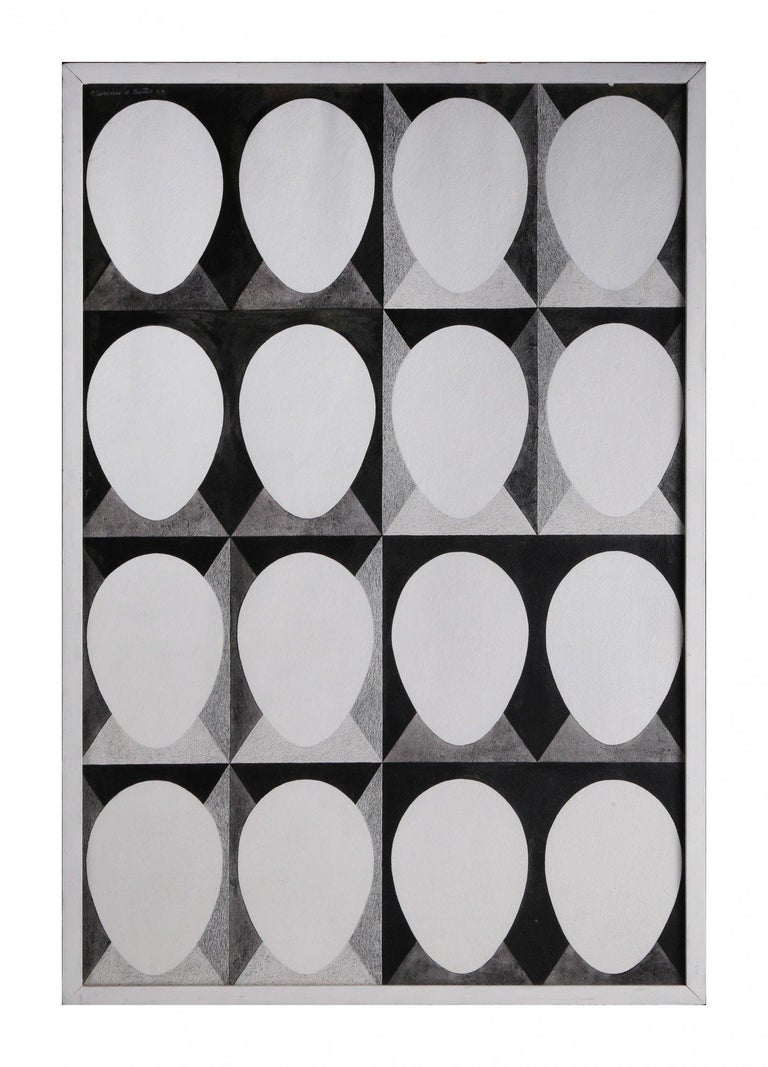 Clarence Holbrook Carter - "People" - Mid-Century Ovoid Geometrical ...