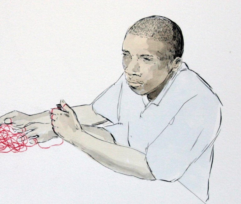 Simon Vith - Roter Faden / Red Thread For Sale at 1stDibs