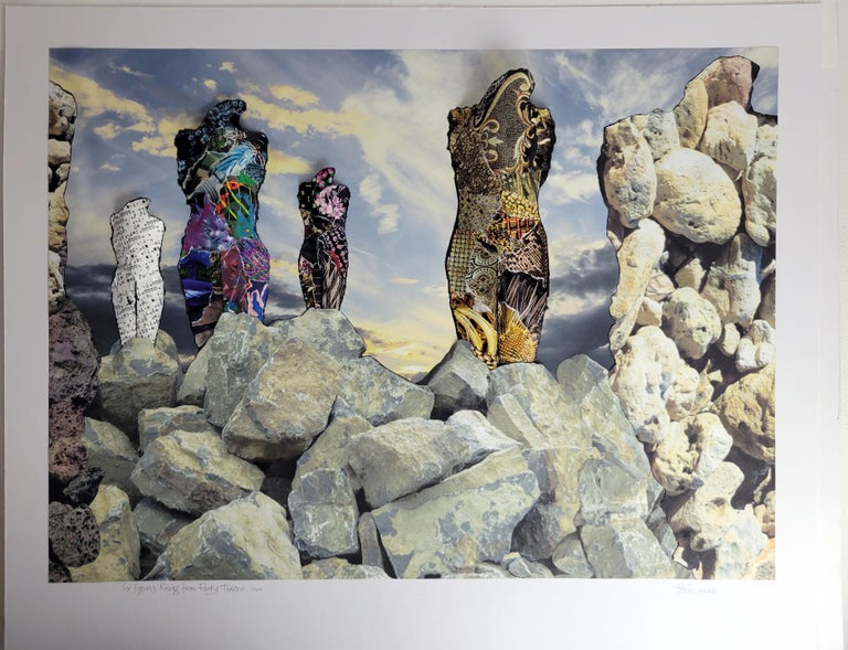 Linda Stein - Six Figures Rising from Rocky Terrain 1000 - 3D ...